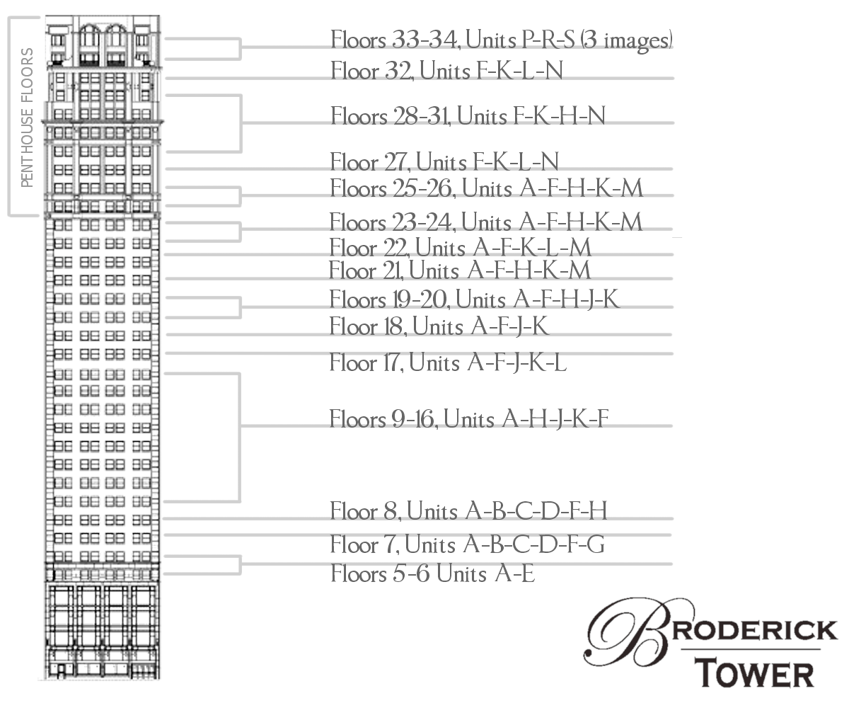 FloorPlans - Broderick Tower Apartments